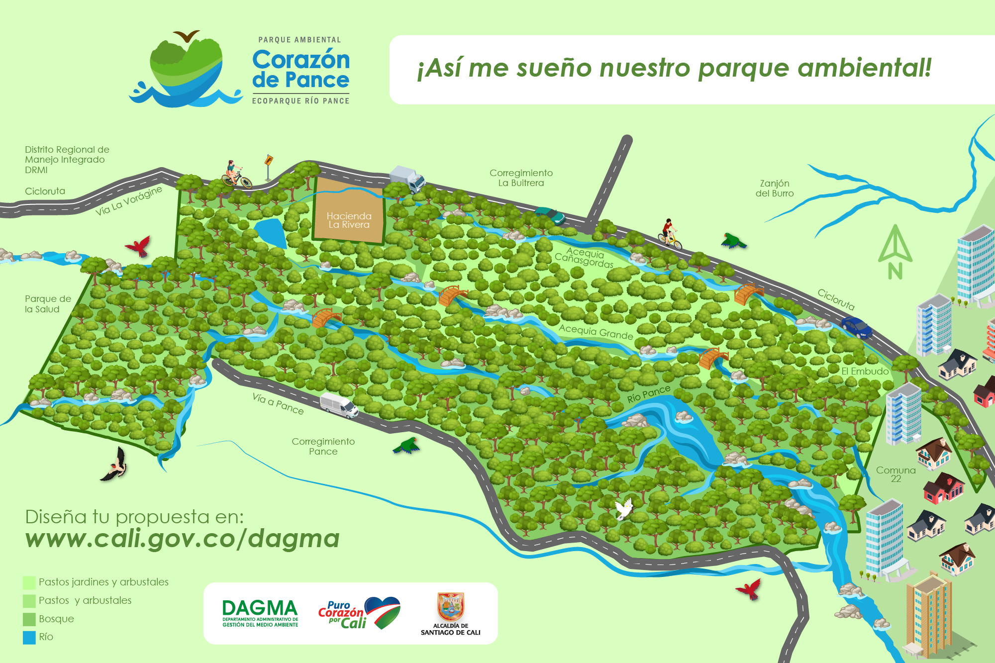 Corazón de Pance - Mapa